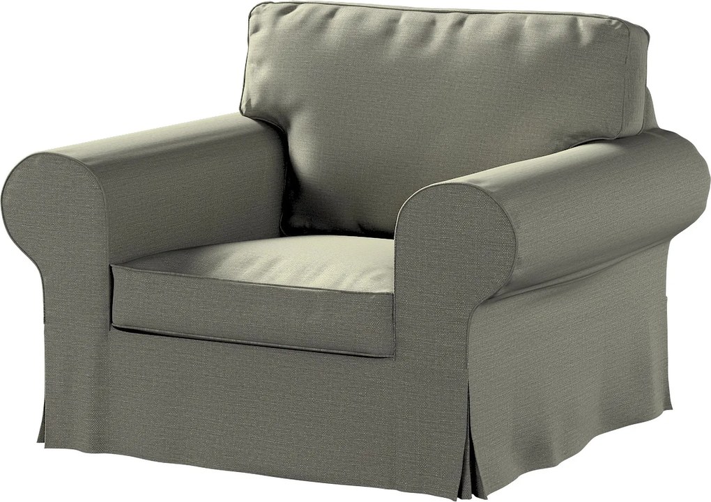 Potah na křeslo IKEA Ektorp barva šedá látka pletený vzor
