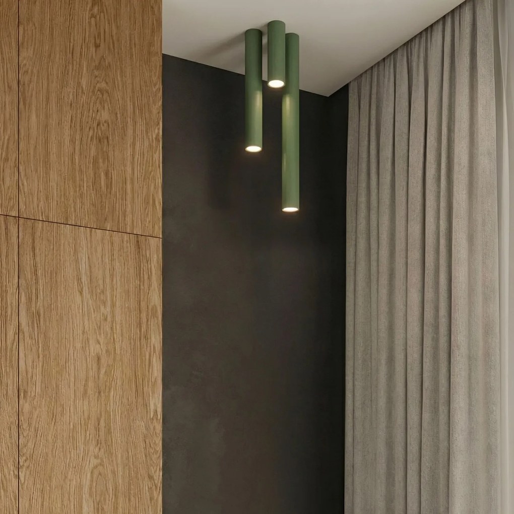 Sollux Lighting Stropní svítidlo LAGOS 20 olivově zelené