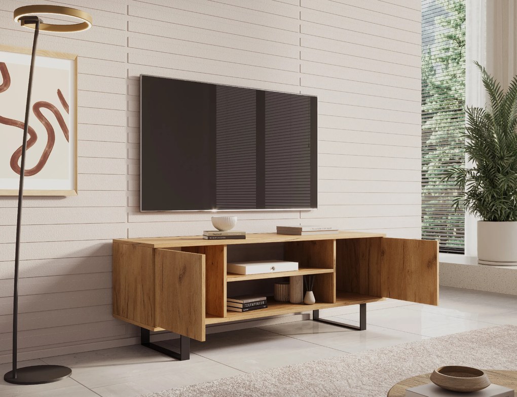 ADRK Furniture Skříňka RTV Lofter 135 cm RTV-LOF-OC-135