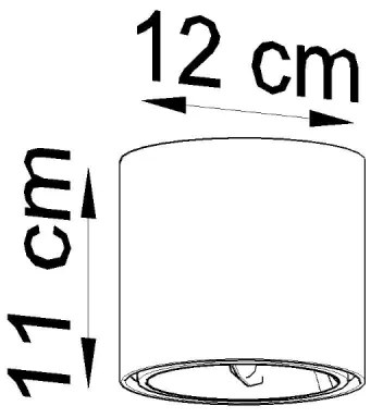 TIUBE Stropní světlo, bílá SL.0695 - Sollux