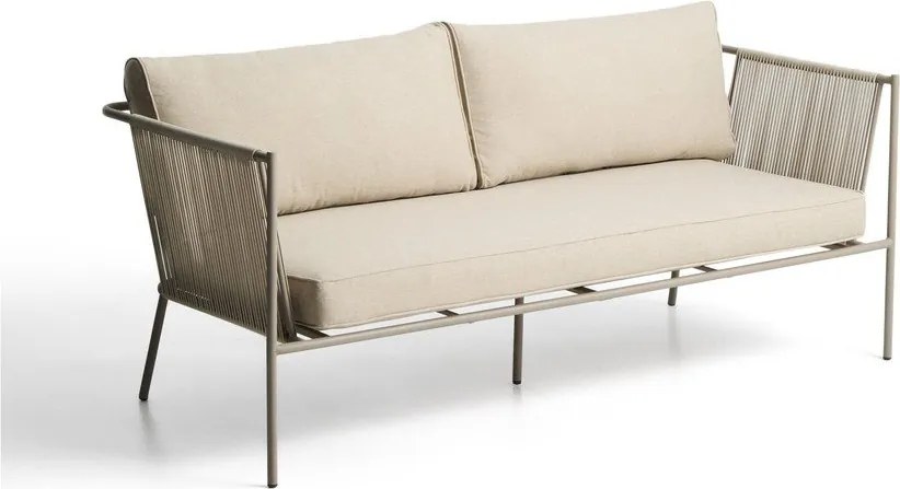Béžová čalouněná zahradní pohovka Zivia – Kave Home