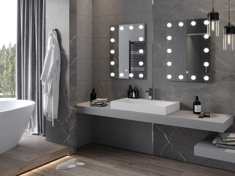 Mexen Dona podsvícené koupelnové zrcadlo 60 x 80 cm, LED 6000K, antivlna - 9818-060-080-611-00