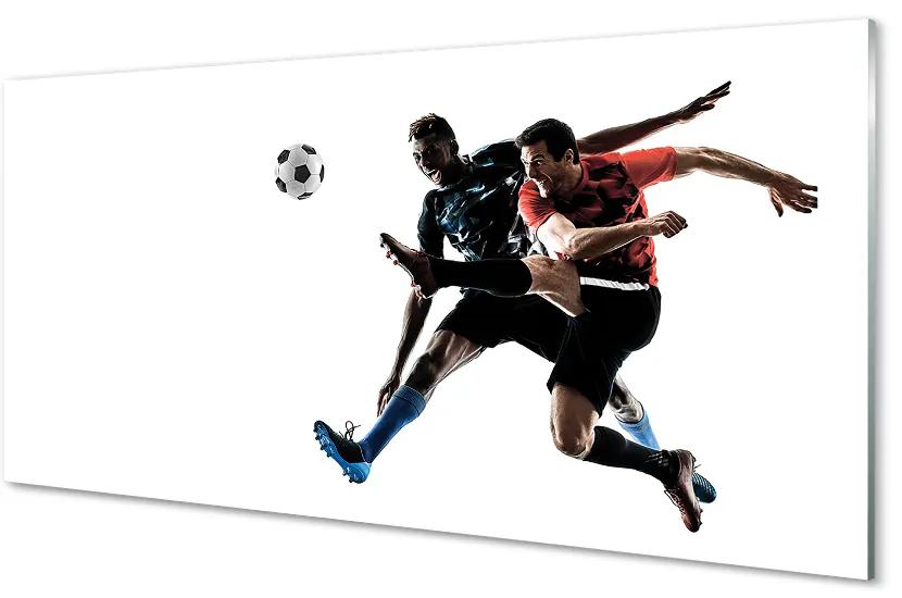 akrylový obraz muži fotbal 100x50 cm