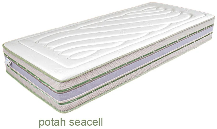 Pěnová matrace Mabo MESTE XXL 23 cm - 90 x 200 Potah: Seacell, Lehací vrstva: Eucafeel HR foam