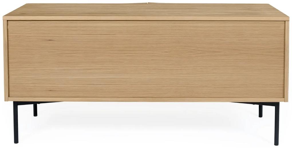 OnaDnes -20% Dubová komoda Woodman Flop s kovovou podnoží 120 x 48 cm
