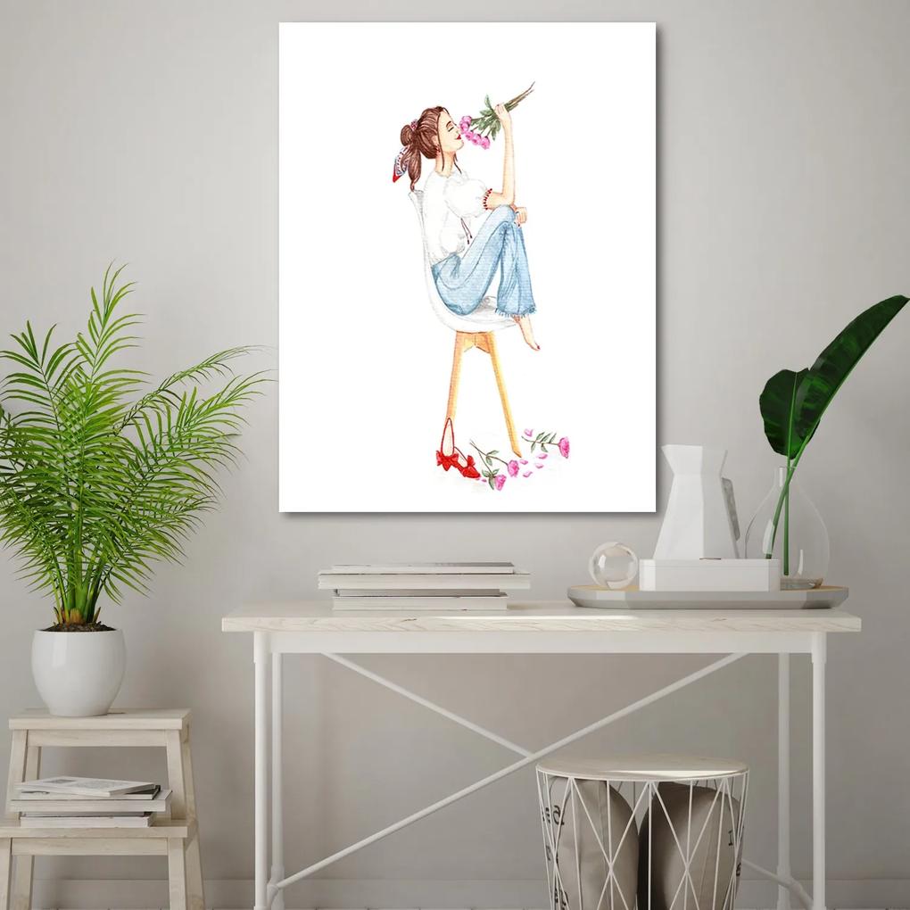 Gario Obraz na plátně Zamilovaná žena - Gisele Oliveira Fraga Baretta Rozměry: 40 x 60 cm