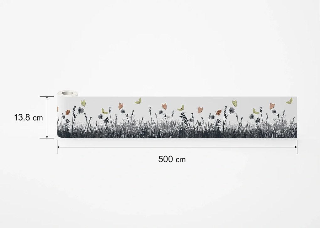 Samolepící bordura na zeď Zelená Pastvina | 5 m x 13.8 cm | DWB8273
