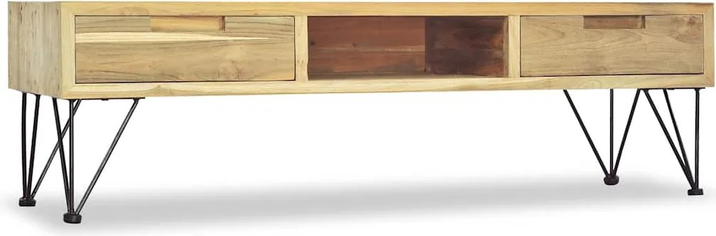 TV stolek 120 x 35 x 35 cm masivní teak 244575