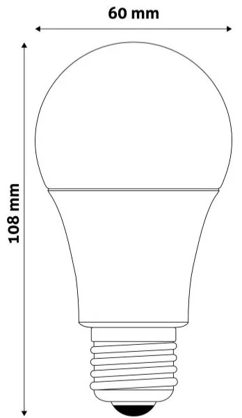 LED  žárovka E27 10W 860lm, teplá, ekv. 63W