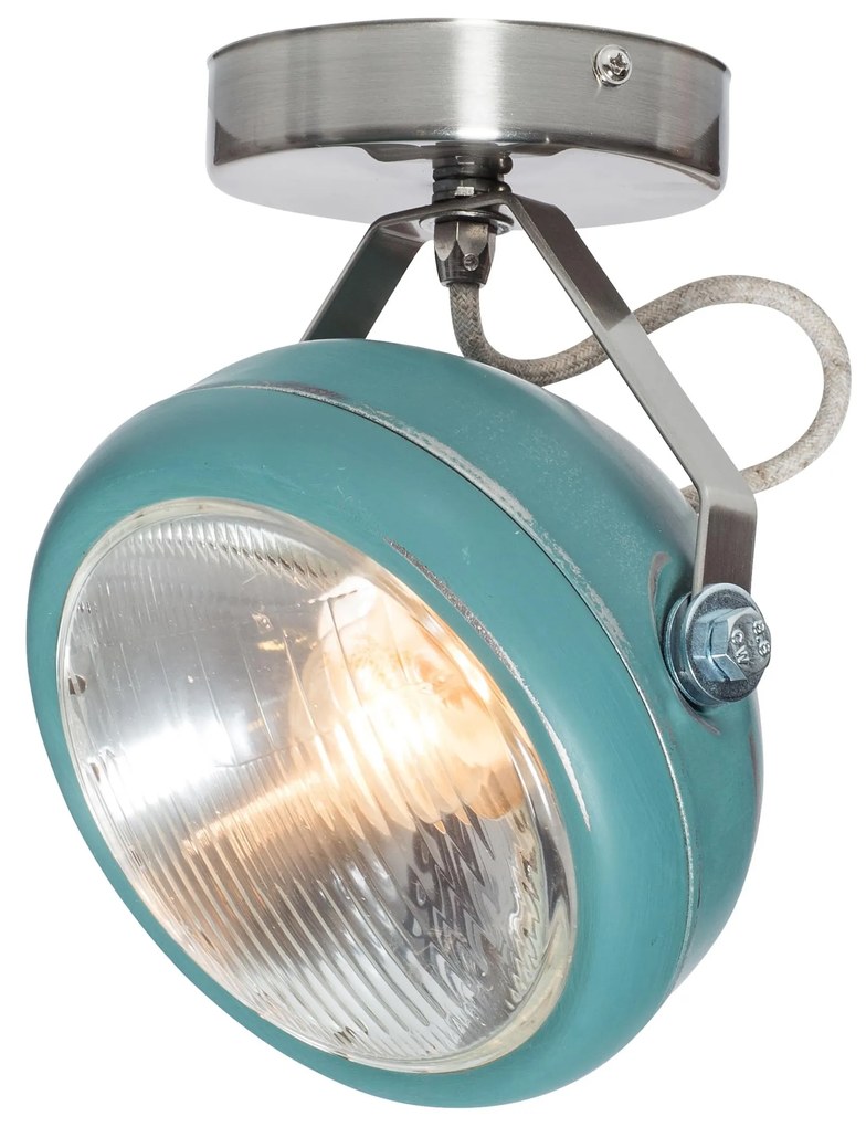 Lichtlab Designové stropní svítidlo No. 7 vintage, ø 18 cm Barva: Nerezová ocel