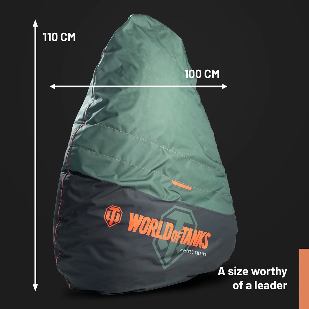 Herní sedací vak World of Tanks 300 L černý