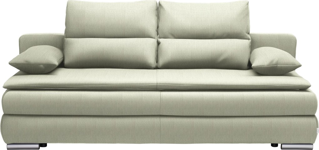 XXXLutz ROZKLÁDACÍ POHOVKA, textil, barvy stříbra, světle zelená Livetastic - Rozkládací pohovky - 001574001208