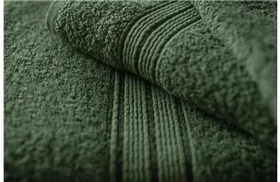 Bavlněný ručník Rondo 70x140 cm zelený