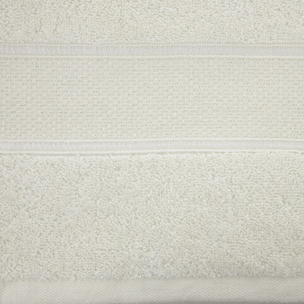 BAVLNĚNÝ RUČNÍK LIANA SADA 3KS 70X140 CM KRÉMOVÁ