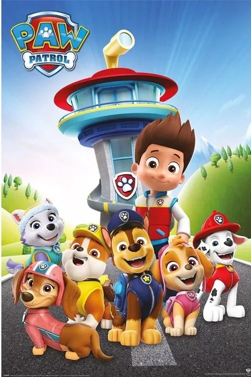 Plakát, Obraz - Paw Patrol - Ready for Action, (61 x 91.5 cm)