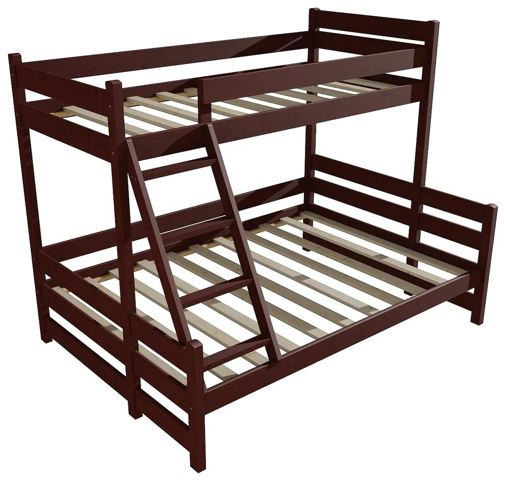 Vomaks Patrová postel s rozšířeným spodním lůžkem PPS 004 Rozměr: 90/140 x 200 cm, Barva: barva bílá