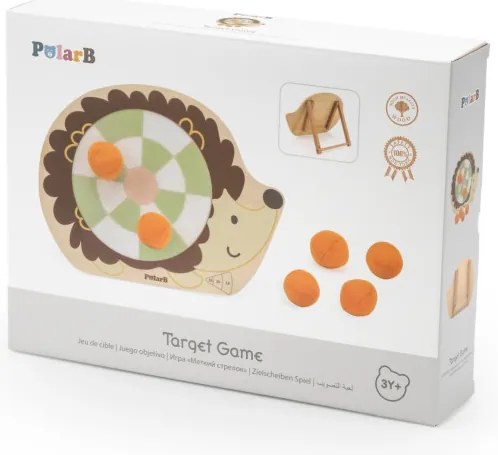 Dřevěná hra na házení míčků Viga 44242 PolarB Ježek