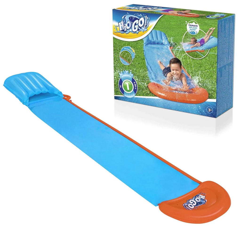 Jednomístný tobogán Bestway 52477 délka 488 cm pro zahradní zábavu