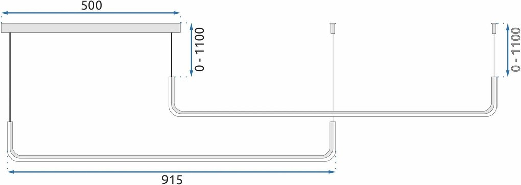 Toolight Toolight, LED stropní svítidlo APP980-1CP, černá, OSW-05481