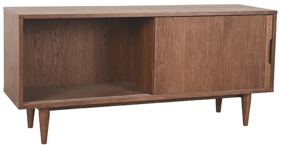 LABEL51 dřevěný příborník JULE tmavý 60x130 cm ME-70.033