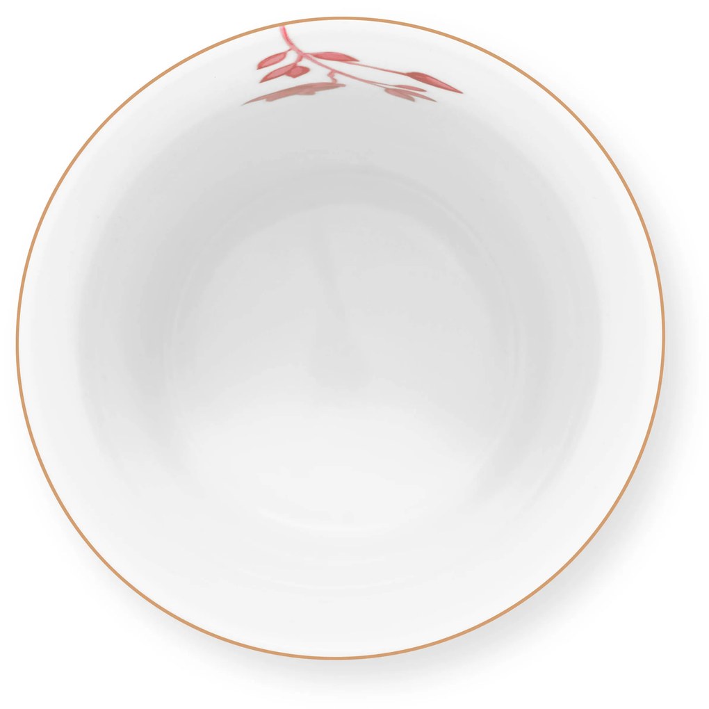 Pip Studio Royal hrnek bez ucha 270ml, růžovo-bílý (hrnek bez ucha z tenkostěnného porcelánu)