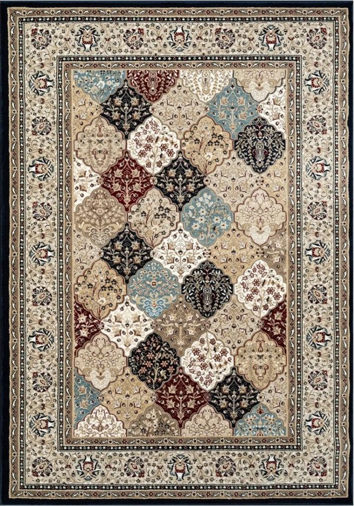Angel Carpet, Kusový koberec Sultan 25 Blue/red, 160x230, vícebarevná, kancelář