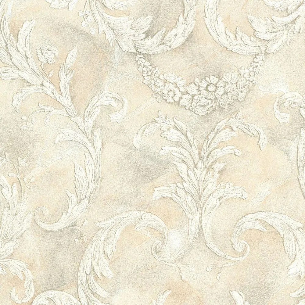 Limonta Vliesová tapeta s vinylovým povrchem, Zámecký vzor, Ornamenty, 39702, Villa Carlotta, Limonta rozměry 1,06 x 10 m