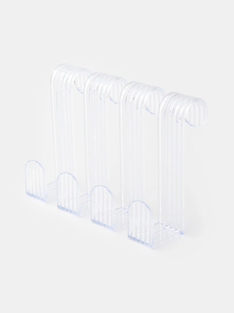 Sinsay - Sada transparentních závěsných háčků na dveře 4 pack - clear