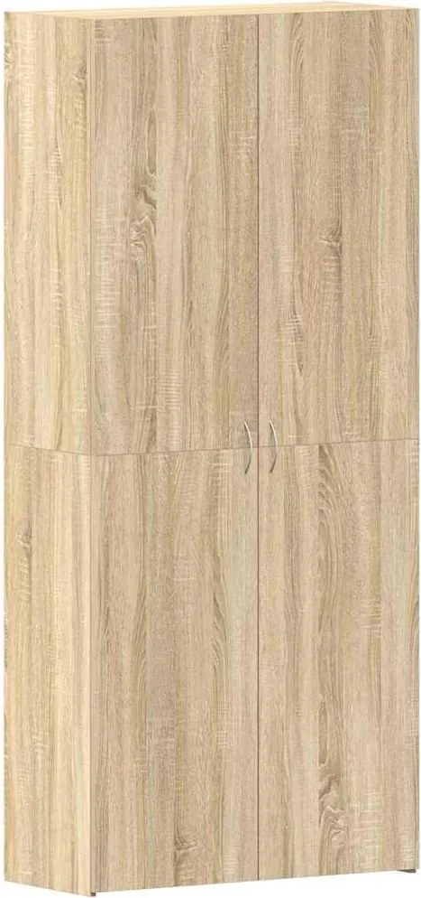 Skříň na obuv 80 x 35.5 x 180 cm Kompozitní dřevo Hnědá 3333838