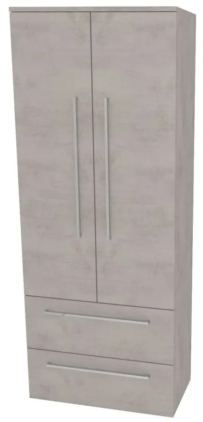 Mereo Mereo, Bino, koupelnová skříňka vysoká 163 cm, dvojitá, Multidecor, CN699ACST