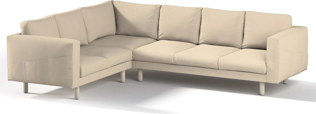 Potah na pohovku IKEA Norsborg rohová 5-místná barva béžová látka pletený vzor