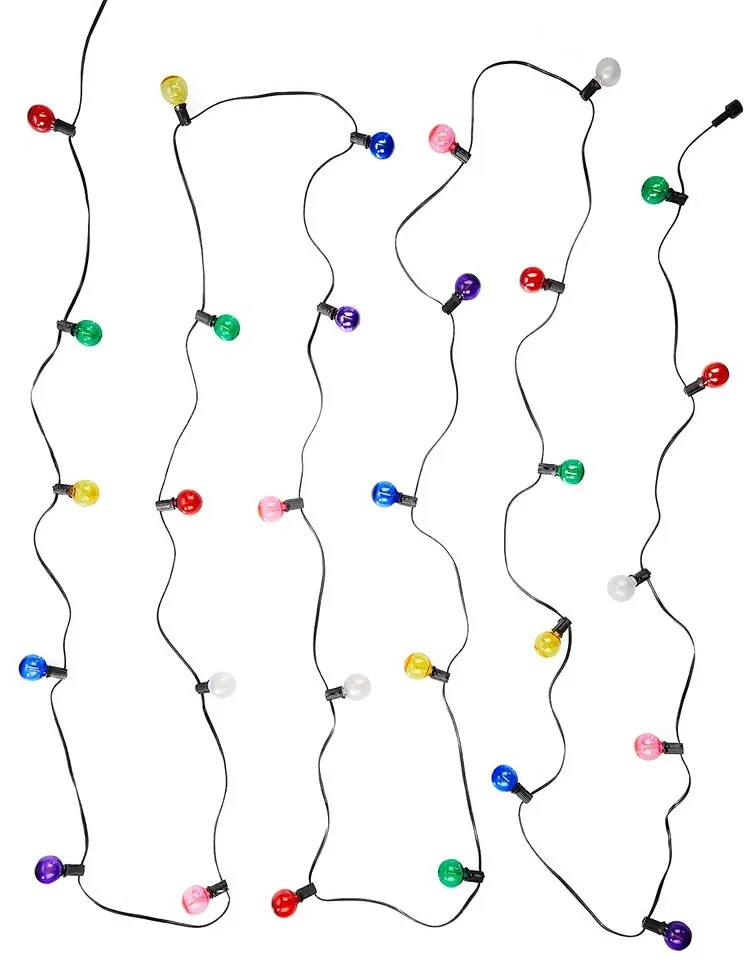 RAINBOW BULBS LED Světelný řetěz venkovní 30 světel