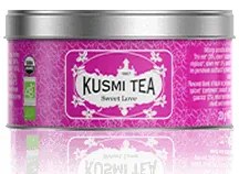 Kusmi Tea Sypaný černý  čaj Sweet Love Bio, kovová dóza 20 g 21084A1030