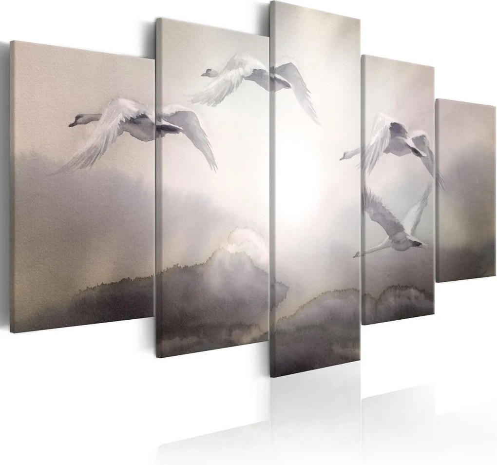 Létající labutě (200x100 cm) - Murando DeLuxe