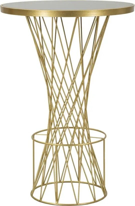 Barový stůl Tower New 70 cm černo-zlatý