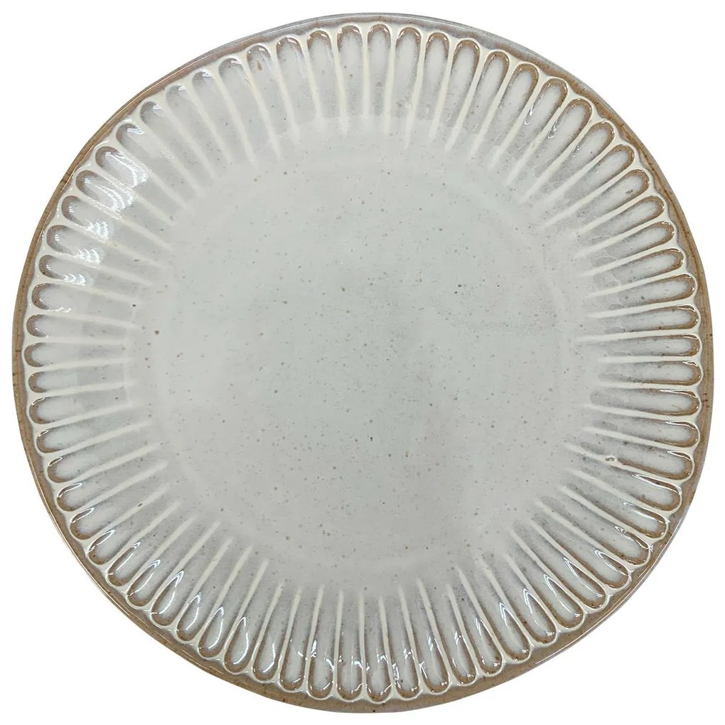 Keramický dezertní talíř Grau, (fi) 21 cm, šedá