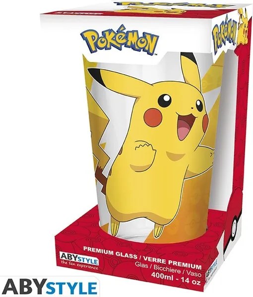 Sklenice Pokémon - Pikachu 400 ml
