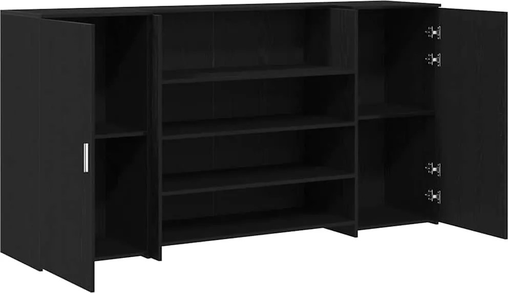 Recepční stůl černý dub 200 x 50 x 103,5 cm, konstrukční dřevo 3324179