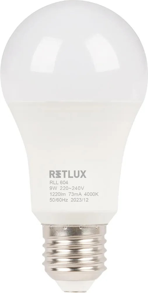 Retlux RLL 604 A60 E27 bulb 9W CW D