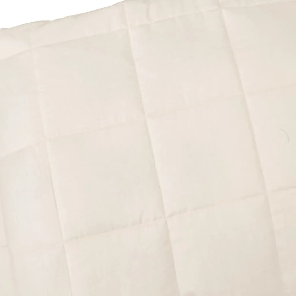 Zátěžová deka světle krémová 220 x 240 cm 15 kg textil 3154828