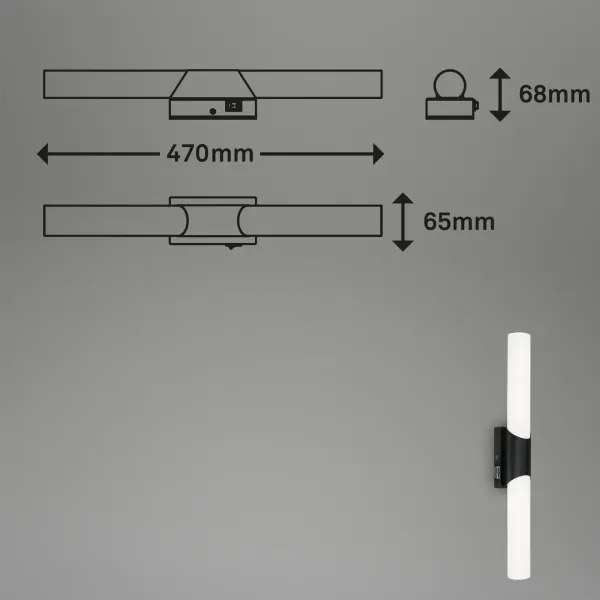 Briloner 2111-115 - LED Koupelnové osvětlení zrcadla LED/11W/230V IP44