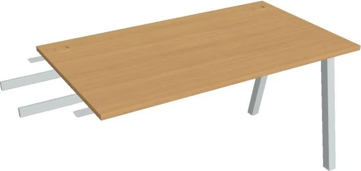 Hobis Kancelářský stůl k řetězení Hobis USA 1400RU, deskaakát, černá černá