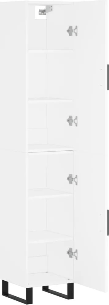 Skříň highboard bílá 34,5 x 34 x 180 cm kompozitní dřevo 3198809