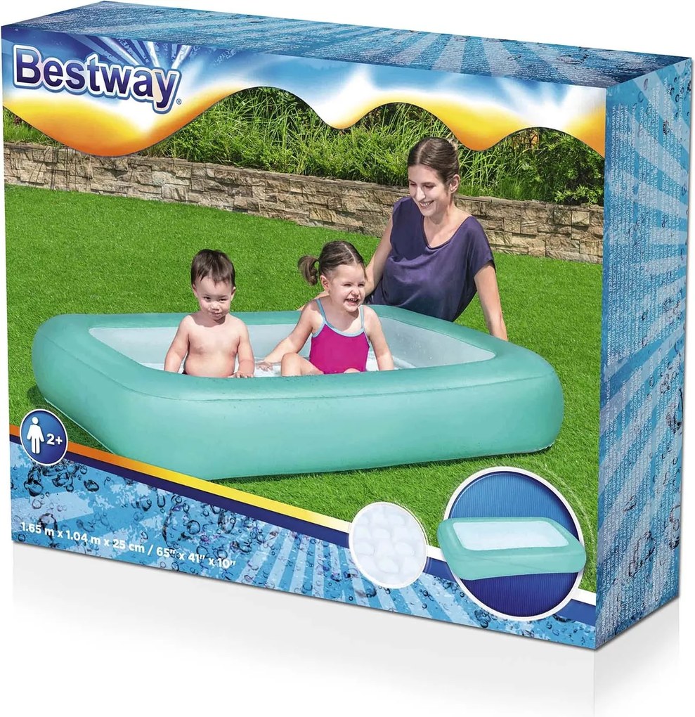 Nafukovací bazén 165 x 104 x 25 cm 2 barvy Bestway 51115 růžová