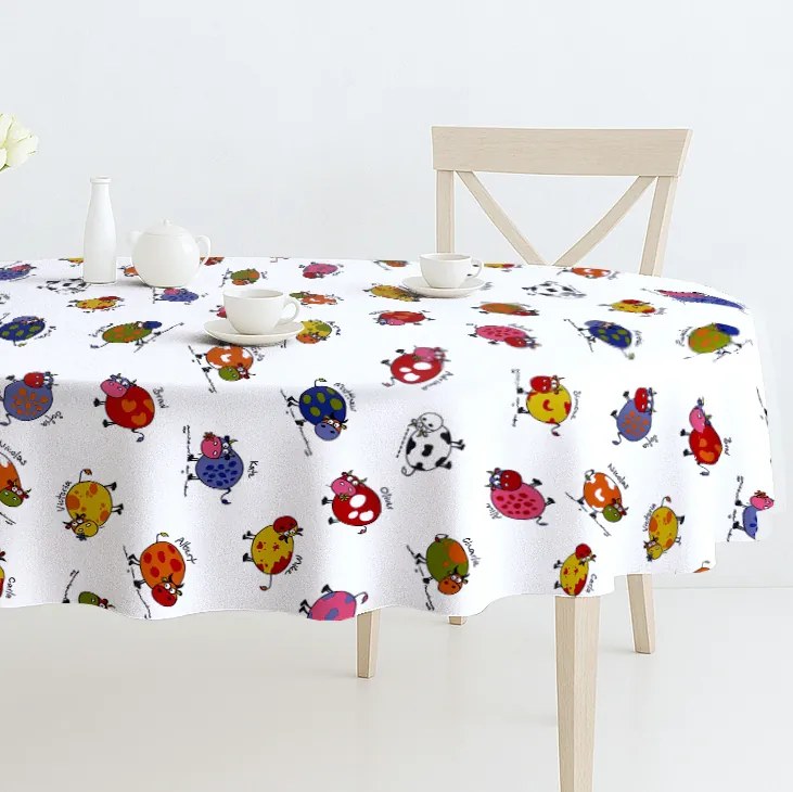 Ubrus PVC oválný Mo-6064-Kravičky (různé velikosti)