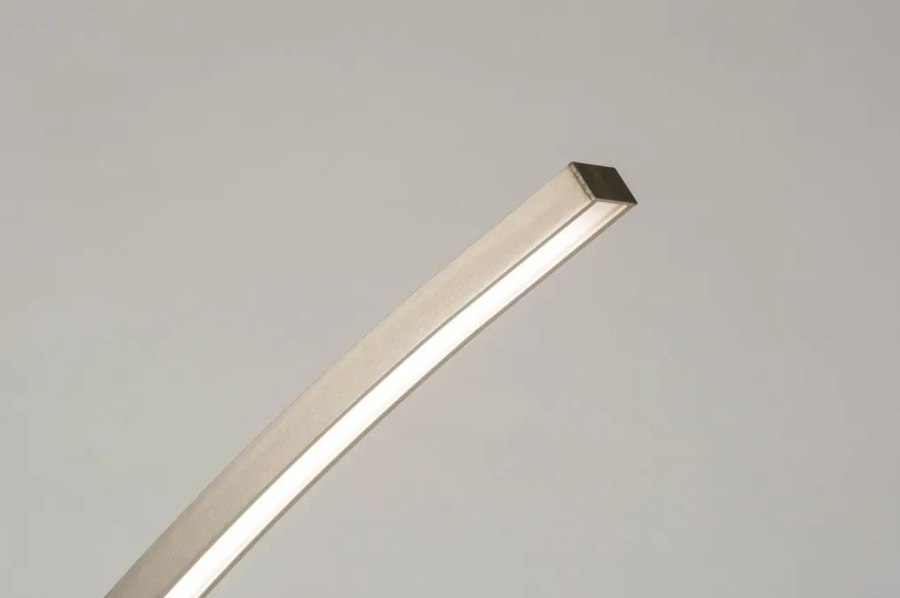 Stojací designová LED lampa se stmívačem Silver Ferdinand