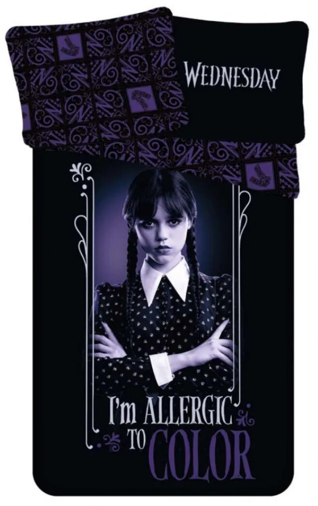 Povleceni Disney Wednesday 140x200cm + 90x70 cm Setino