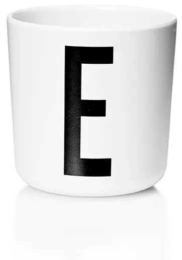 DESIGN LETTERS Dětský hrnek Ecozen Letters 200 ml J, bílá barva, plast