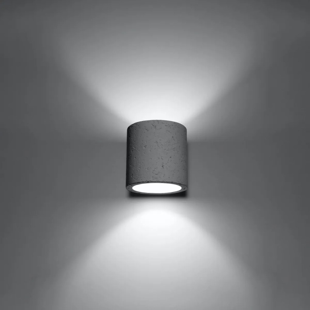 Sollux Lighting Nástěnné svítidlo ORBIS beton