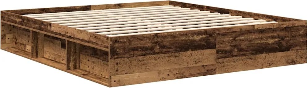 Rám postele bez matrace Staré dřevo 180x200cm Technické dřevo 3328861